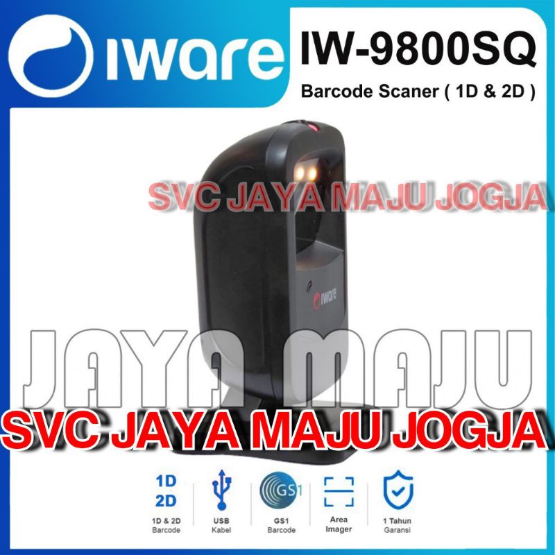 Jual IWARE IW 9800 SQ - USB - 1D 2D || BARCODE SCANNER - AREA IMAGER ...