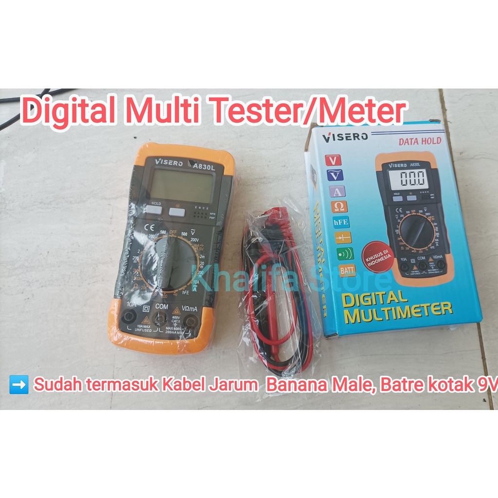 Jual Digital Kabel Jarum Alat Pengukur Tegangan Arus Dll Multitester ...