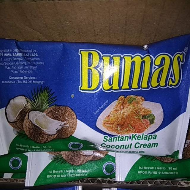 Jual bumas santan kelapa cair murah 90ml/pcs | Shopee Indonesia