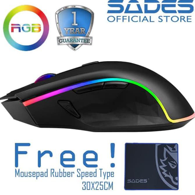 Jual *COD* Sades Scythe RGB Gaming Mouse | Shopee Indonesia