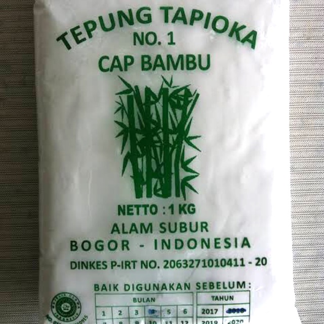 Jual TEPUNG TAPIOKA CAP BAMBU / SAGU CAP BAMBU 1kg | Shopee Indonesia