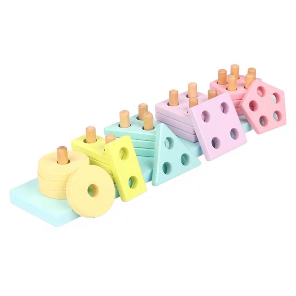 Jual Puzzle Insert Shape mainan edukasi kayu anak puzzle masukin bentuk ...