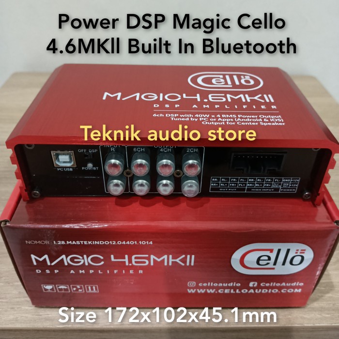 Jual POWER DSP CELLO MAGIC 4.6 MKLL BUILT IN BLUETOOTH DAN PLUS SOKET ...
