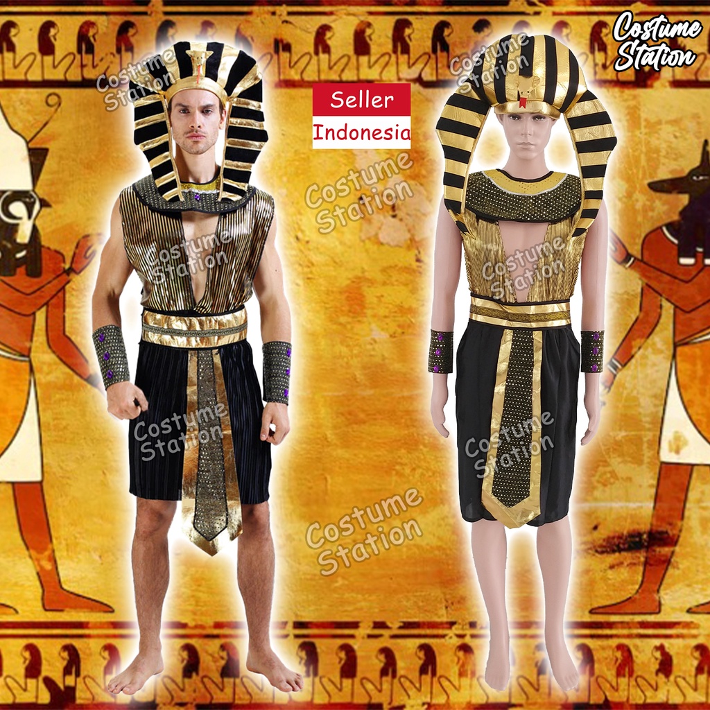 Jual Kostum Firaun Mesir / Costume Pharaoh Egypt Halloween dewasa pria ...