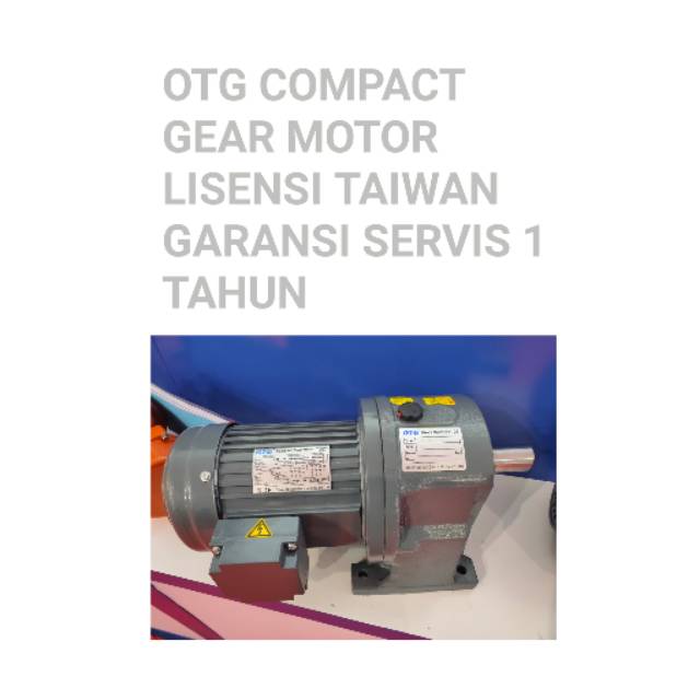 Jual OTG COMPACT GEAR MOTOR 1.5 KW RASIO 1: 50 220/380V IP55 50HZ ...
