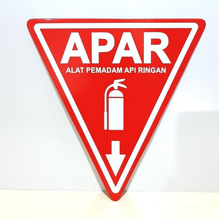 Jual PLANG PAPAN RAMBU SIGN SEGITIGA APAR Akrilik 25 X 25 cm | Shopee ...