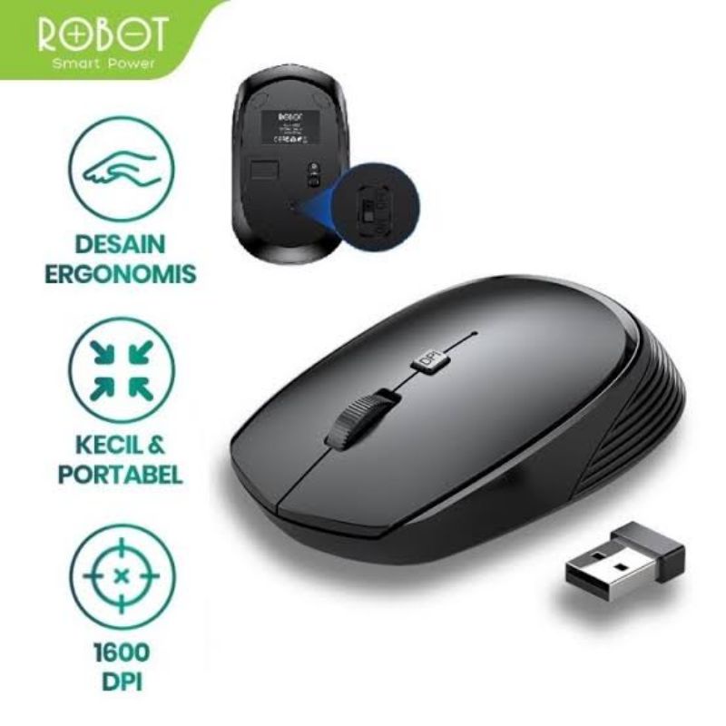 Jual MOUSE WIRELESS BLUETOOTH ROBOT ORIGINAL M205 | Shopee Indonesia