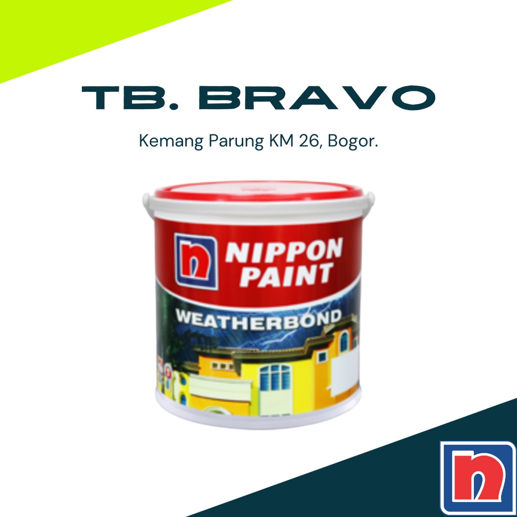 Jual Cat Tembok Nippon Paint WEATHERBOND 2,5lt Pastel Base (Putih ...