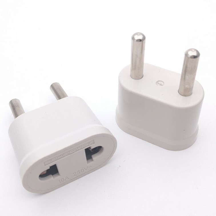 Jual Adapter Converter Jack Jek Konverter Travel US to EU Plug Adaptor ...