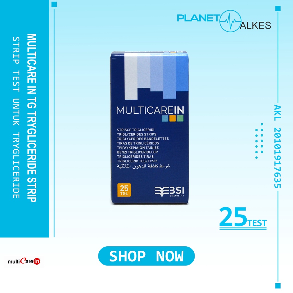 Jual Strip Multicare In TG Trigliserid TG Triglyceride MulticareIn ...