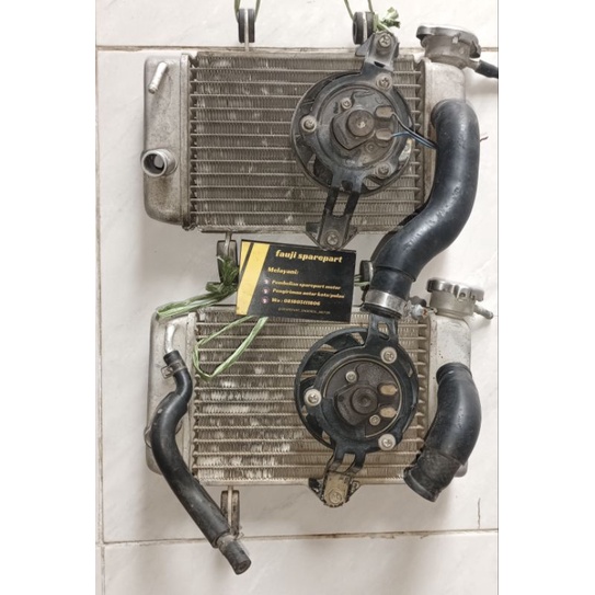 Jual radiator+kipas Jupiter MX Radiator Vixion ori bawaan motor ...