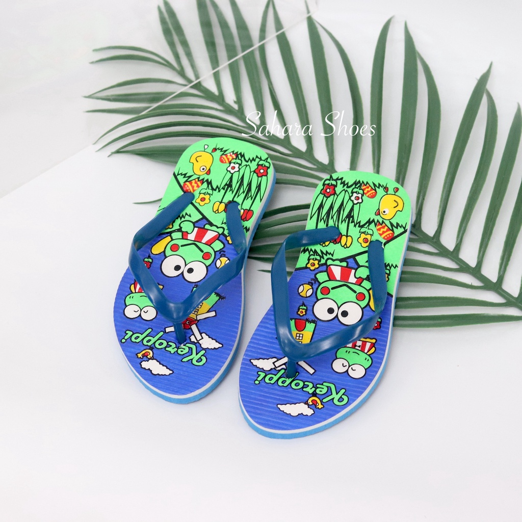 Jual Sandal Spon Anak Usia 1 2 3 Tahun Motif Keroppi | Shopee Indonesia