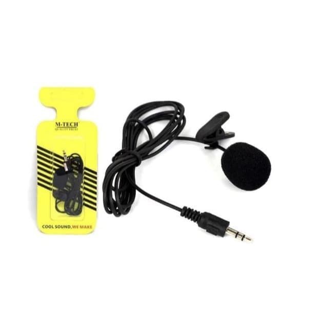 Jual Microphone Mtech 02 Clip On Mic M-Tech 02 Microphone Pc Smartphone ...