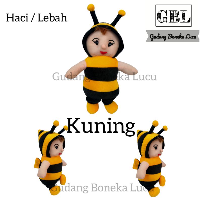 Jual Boneka lebah / hachi / boneka lucu / boneka karakter lebah sedang ...
