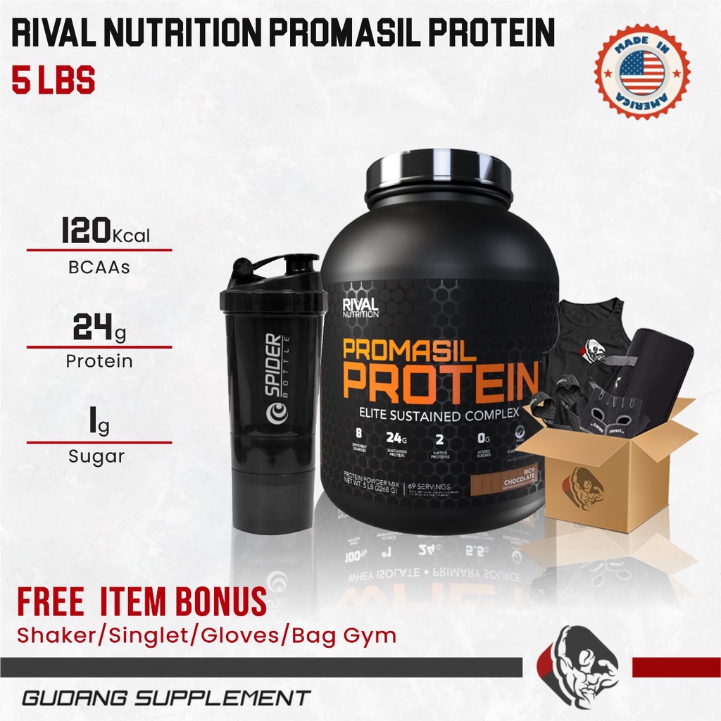 Jual Rival Nutrition Promasil Protein 5Lb Whey Protein Blend | Shopee ...