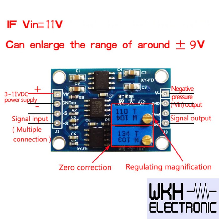 Jual AD620 AD620AN High Precision Signal Instrumentation Amplifier ...
