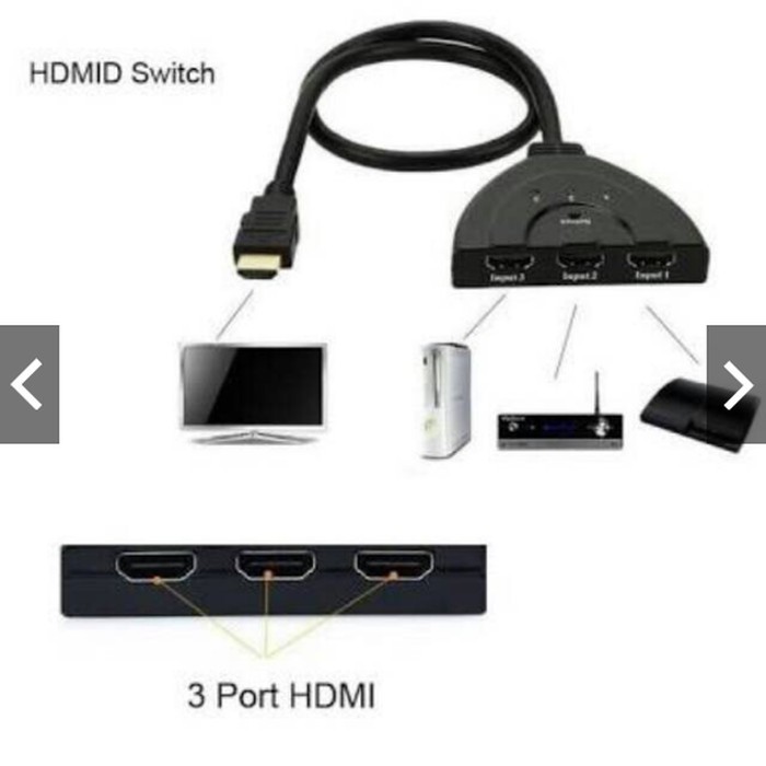 Jual HDMI SWITCH 3PORT (3 INPUT 1 OUTPUT) / HDMI SWITCHER | Shopee ...