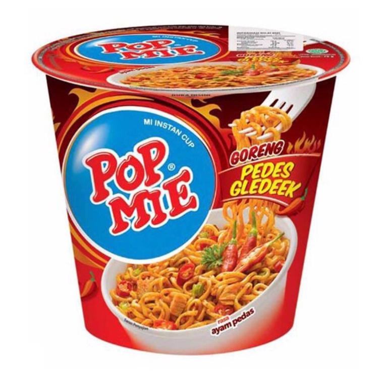 Jual POP MIE GORENG INSTANT PEDES GLEDEK 75gr | Shopee Indonesia