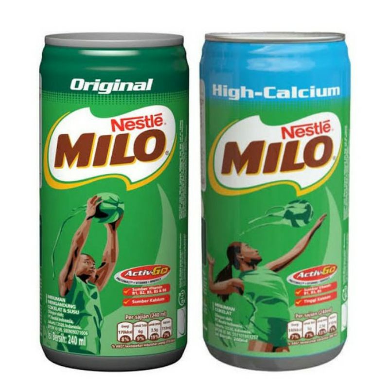 Jual milo rtd original n high calcium 240ml | Shopee Indonesia