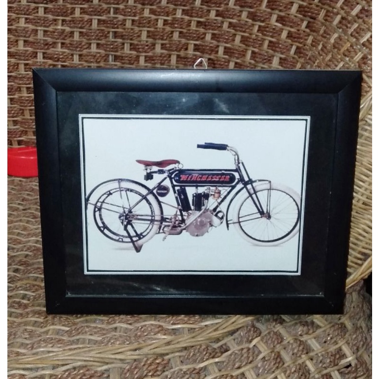 Jual FRAME PIGURA FOTO FIBER + GAMBAR KLASIK RANDOM ( BONUS BUBBLE WRAP ...