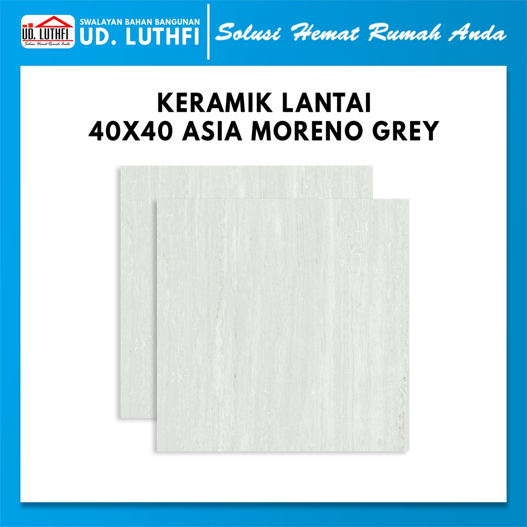 Jual Keramik Lantai 40x40 Asia Moreno Grey | Shopee Indonesia