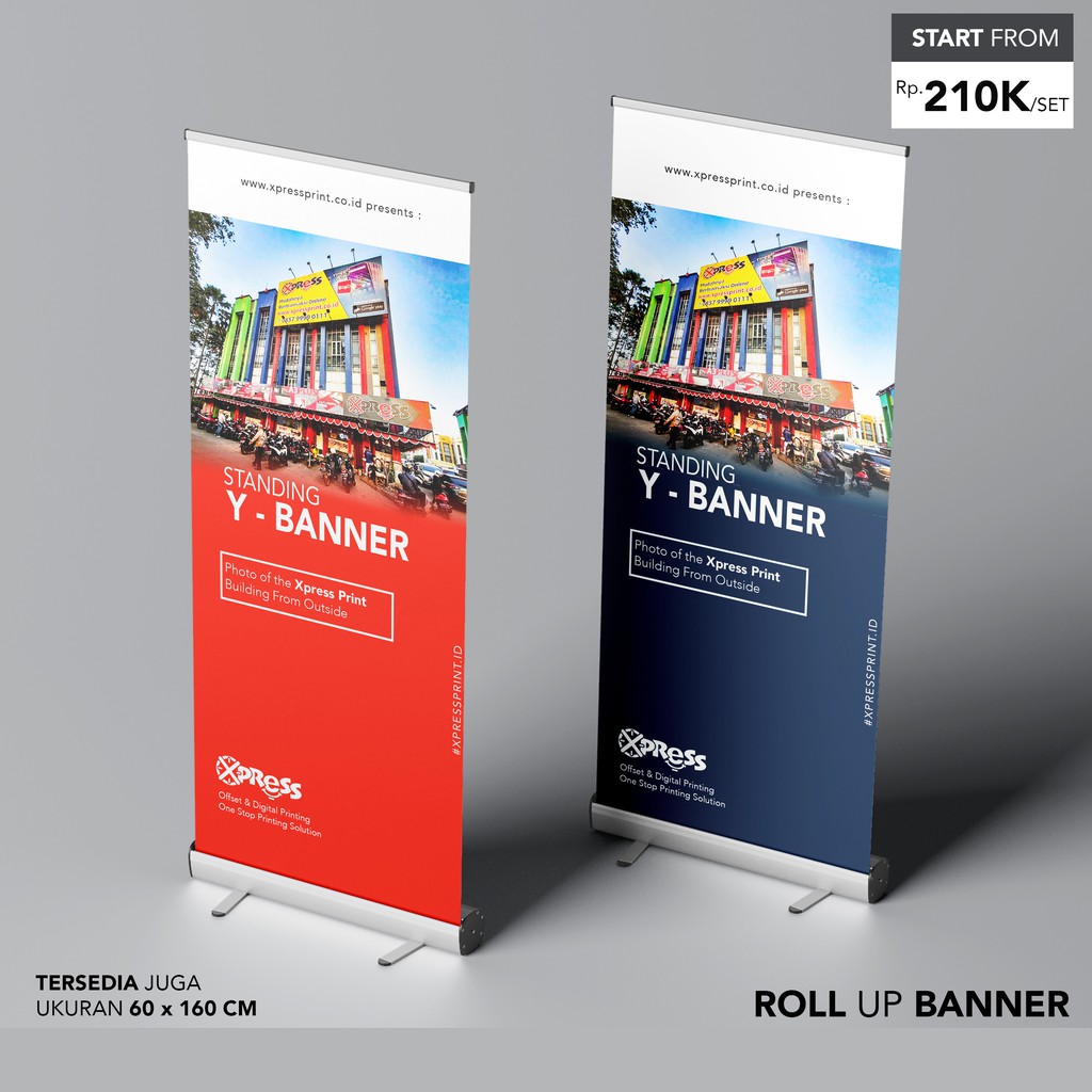 Jual Roll Up Banner 85x200cm / Cetak Roll Up Banner / Banner Portable | Shopee Indonesia