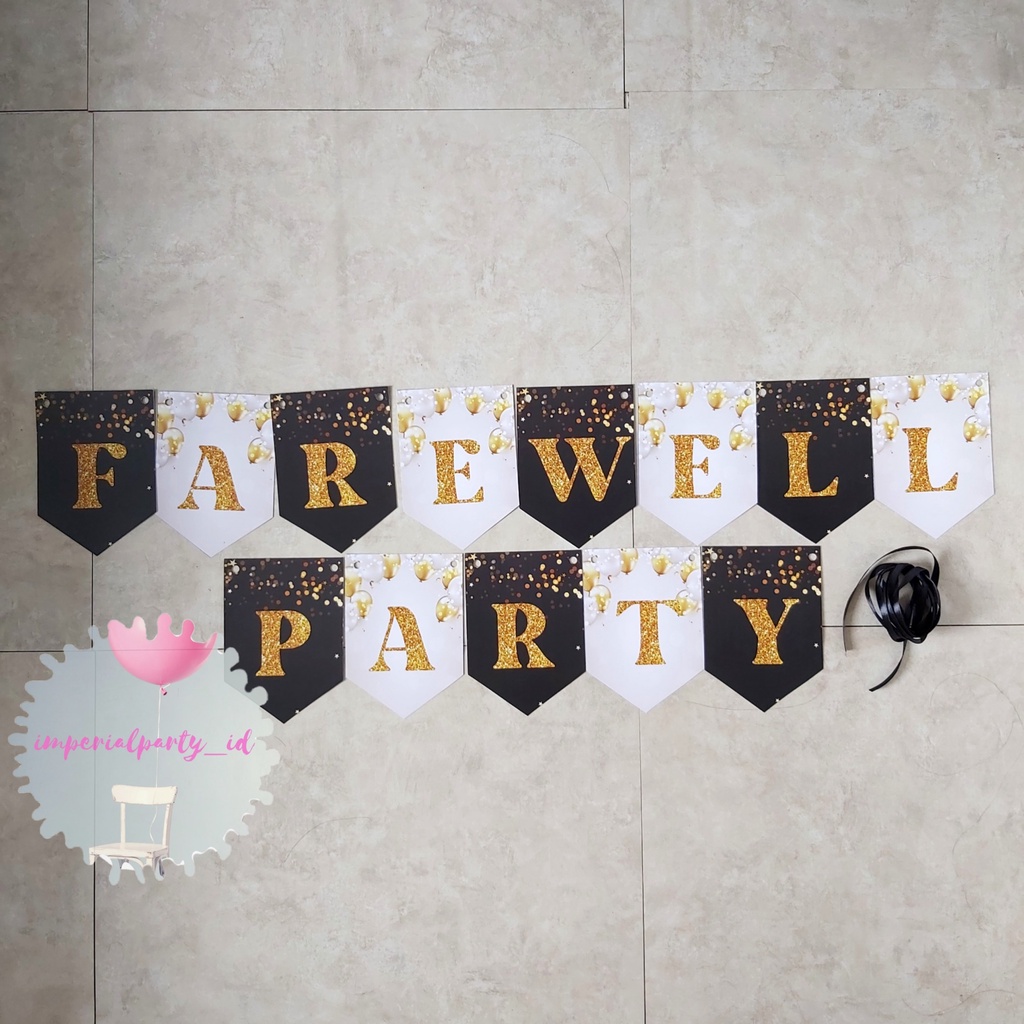 Jual Banner Bunting Flag Farewell Party Acara Perpisahan | Shopee Indonesia