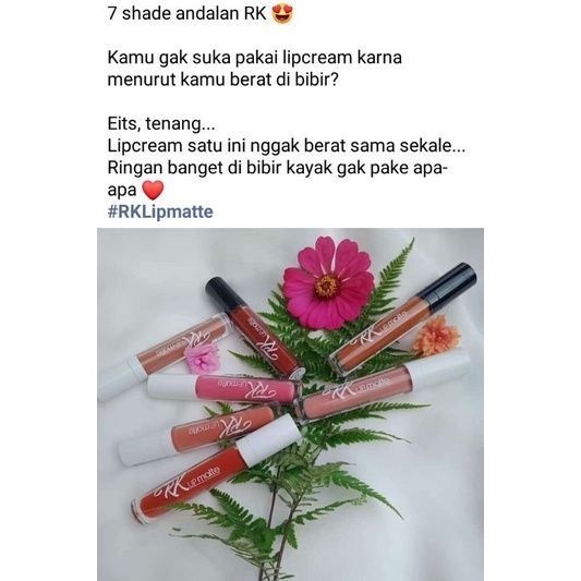 Jual RK LIP MATTE ( promo bulan ini ) | Shopee Indonesia