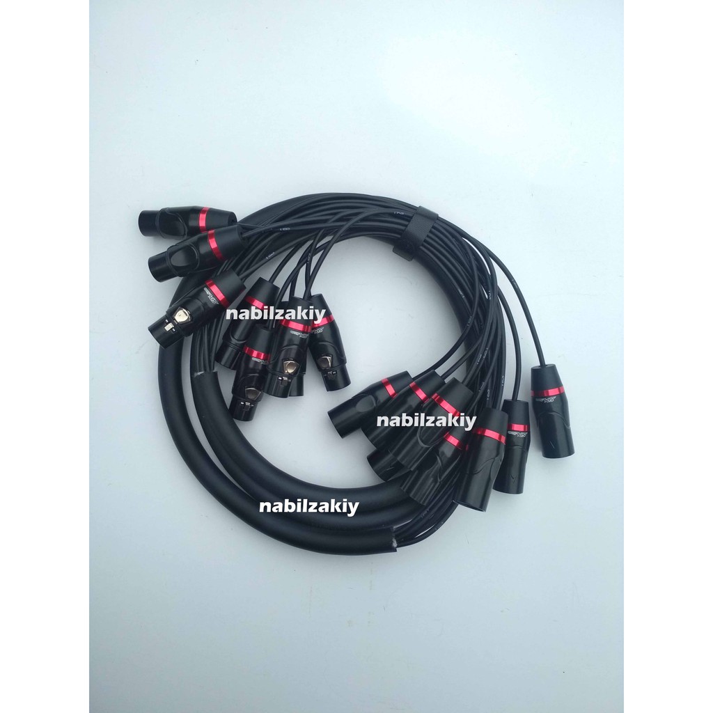 Jual Kabel Input Snake 8 Channel + Konektor Cannon Male Female Full SPL ...