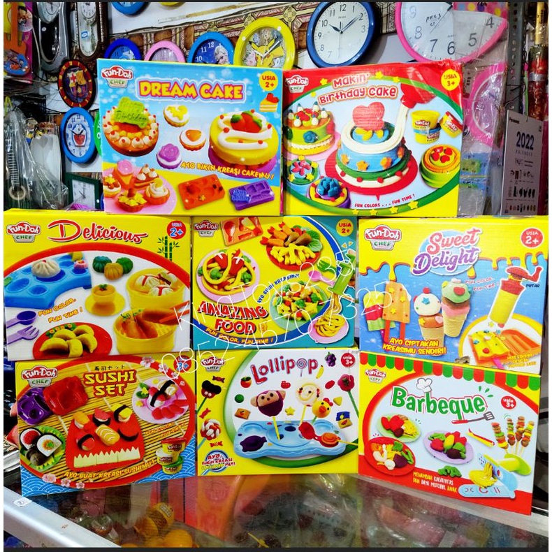 Jual Mainan Anak Lilin Cetak Cetakan Makanan Makan Masak Masakan Fun ...