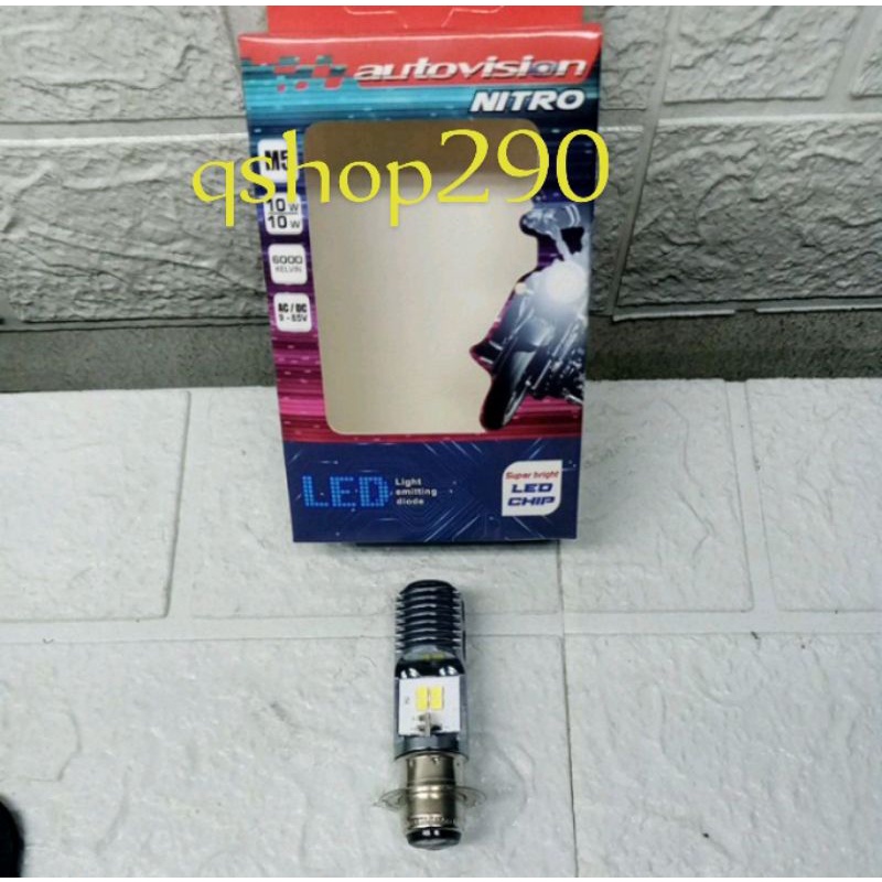 Jual Lampu LED autovision Nitro model RZ1 buat motor bebek dan matik ...