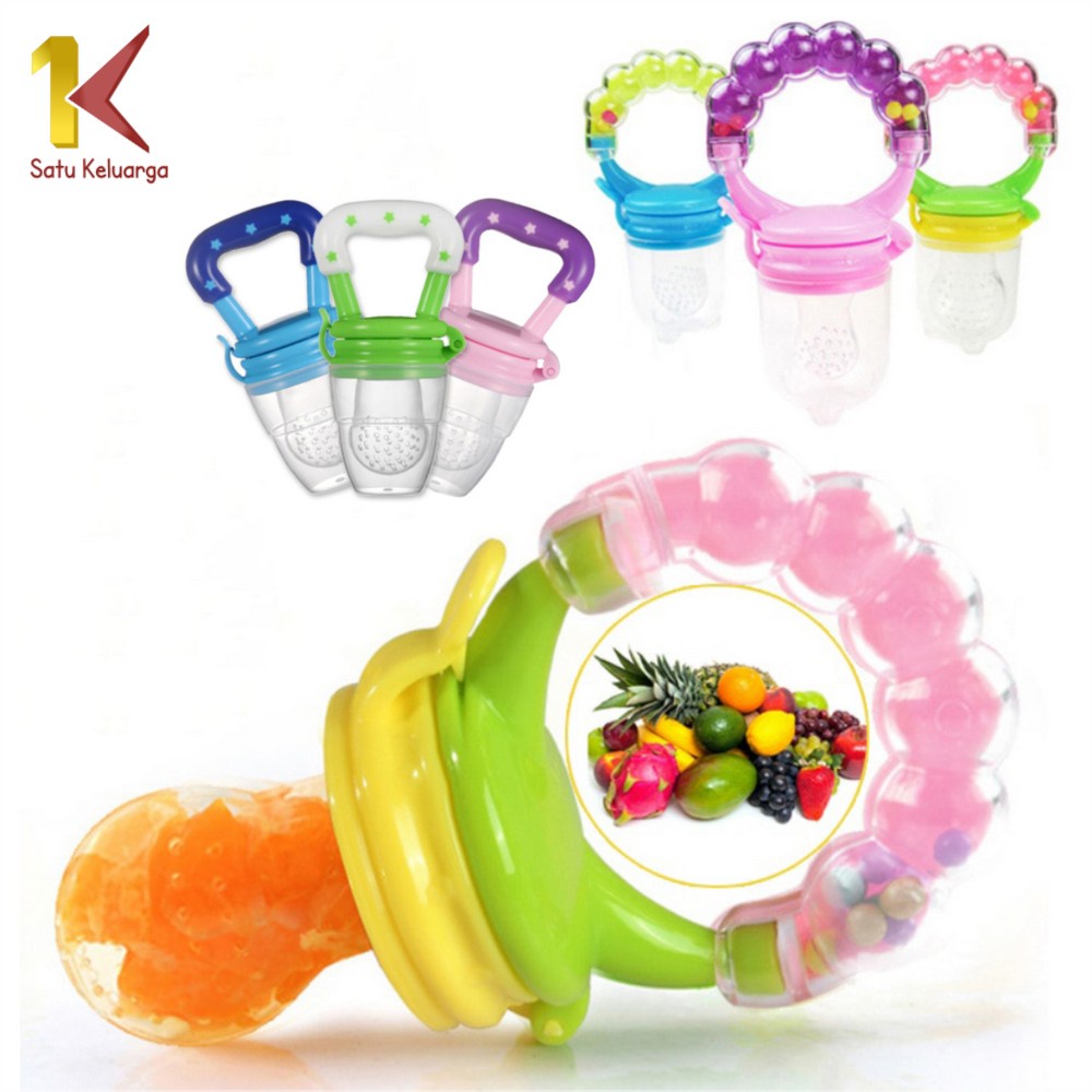 Jual Satu Keluarga Empeng Dot Buah Anak C44-45 Baby Fruit Feeder Rattle ...