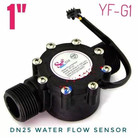 Jual Meter | Water Flow Meter Sensor Yf-G1 Dn25 Debit Air G 1 " Inch | Shopee Indonesia