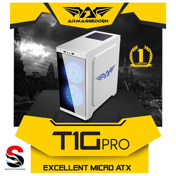 Jual ARMAGGEDDON Casing T1G Pro White - Excellent Micro Atx Case ...