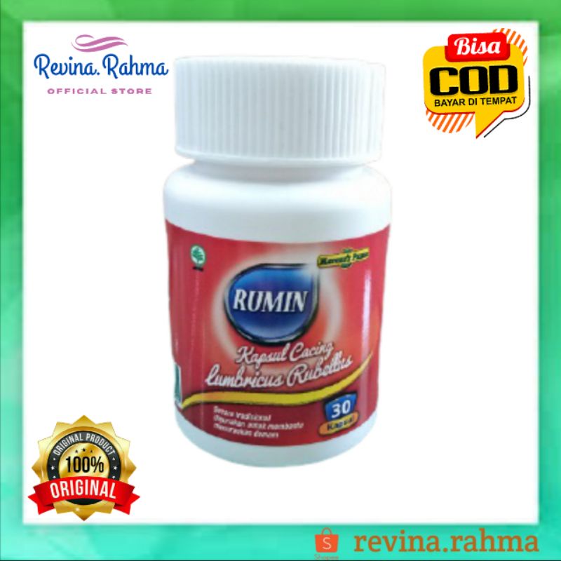 Jual Nature's pride Rumin Kapsul cacing 500mg isi 30 kapsul untuk ...