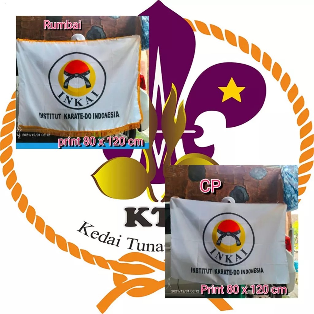 Jual Bendera Ruangan / Bendera Pataka INKAI (Institut Karate-Do ...