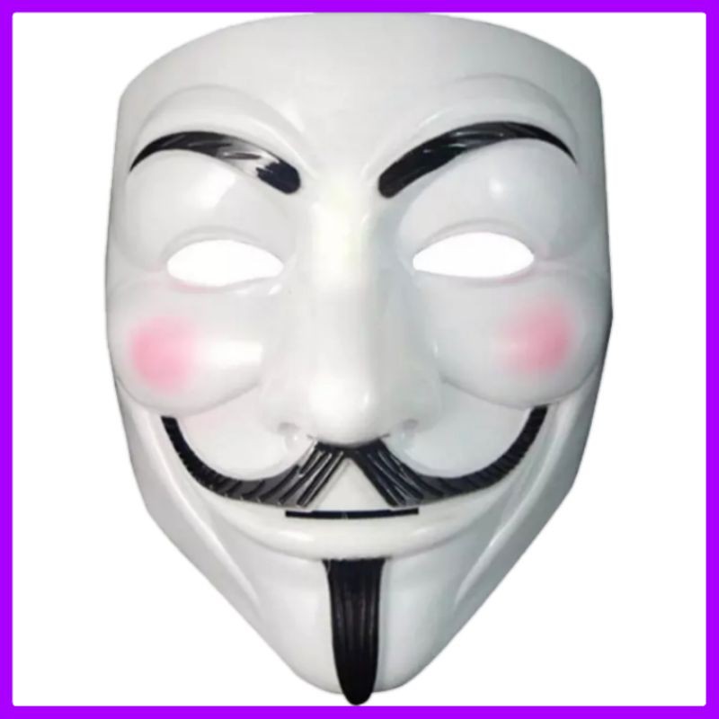 Jual Topeng Anonymous Mask V For Vendetta Guy Fawkes Mainan Anak Topeng ...