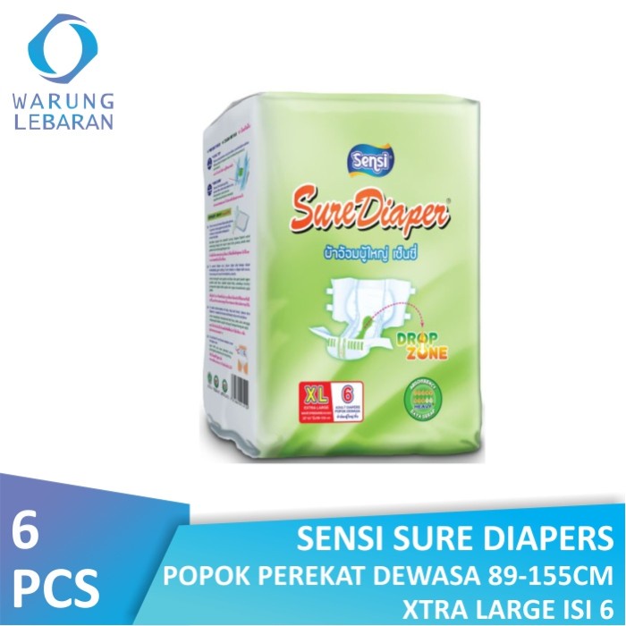 Jual Sensi Sure Diapers XL6 - Popok Perekat Dewasa | Shopee Indonesia