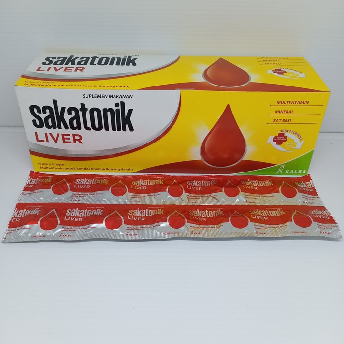 Jual Sakatonik Liver Box isi 100 - Obat Anemia, Multivitamin, Tambah ...