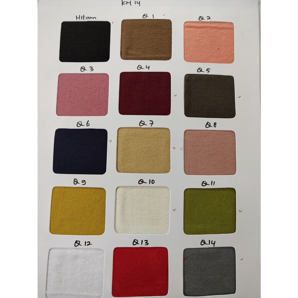 Jual Kain katun rami polos/Linen rami (1 roll isi 50 yard) | Shopee ...