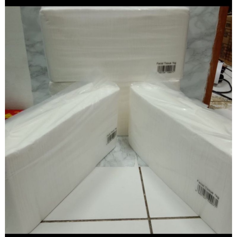 Jual tissue wajah /tissue kiloan/tissue1000 gram 2ply | Shopee Indonesia
