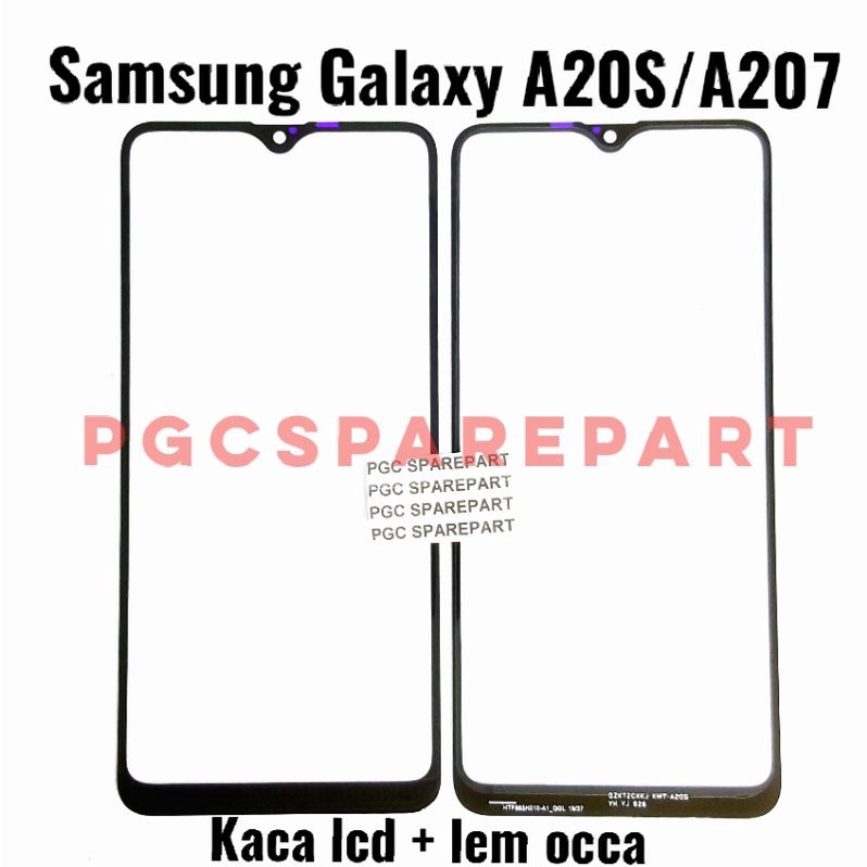 Jual Original Kaca Luar + Lem OCA Samsung Galaxy A20S / A207 / A207F / SM-A207F / SM-A207M / SM ...