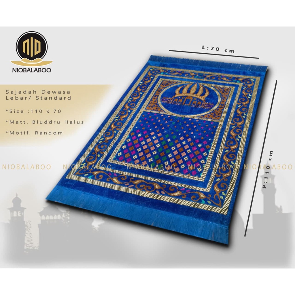 Jual Sajadah Turki Dewasa Bahan Lembut Dan Halus Ukuran 110*70 ...