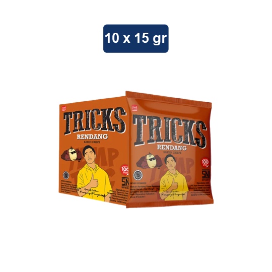 Jual TRICKS Biskuit Kentang Rendang 1 Pack 10 x 15 gr | Shopee Indonesia