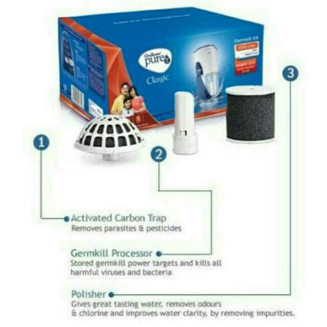 Jual Unilever Pureit Germkill Kit Filter Classic 9L | Shopee Indonesia