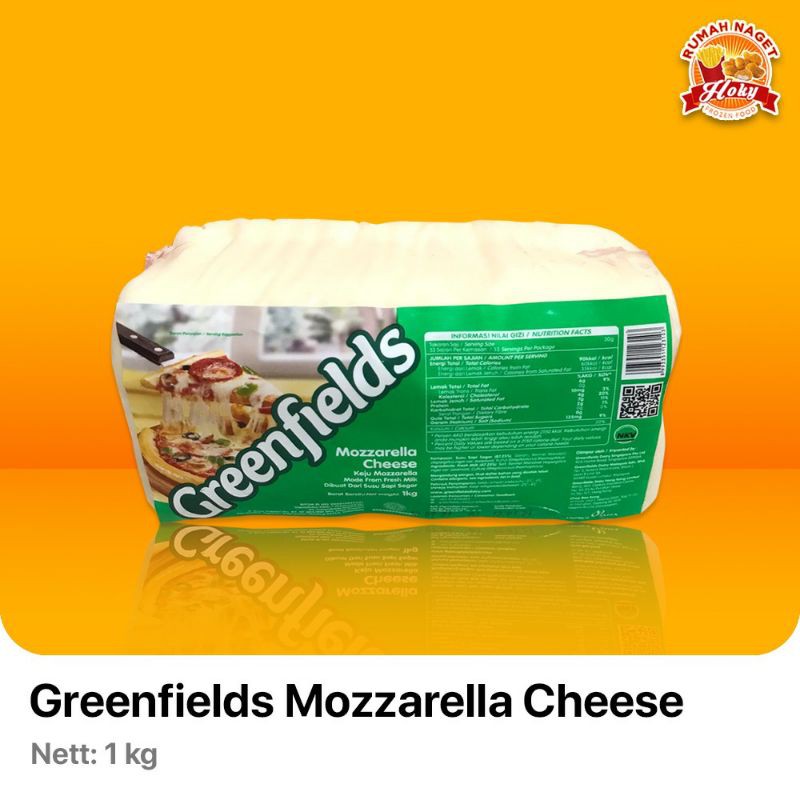 Jual Greenfields Mozzarella Cheese 1 kg | Shopee Indonesia