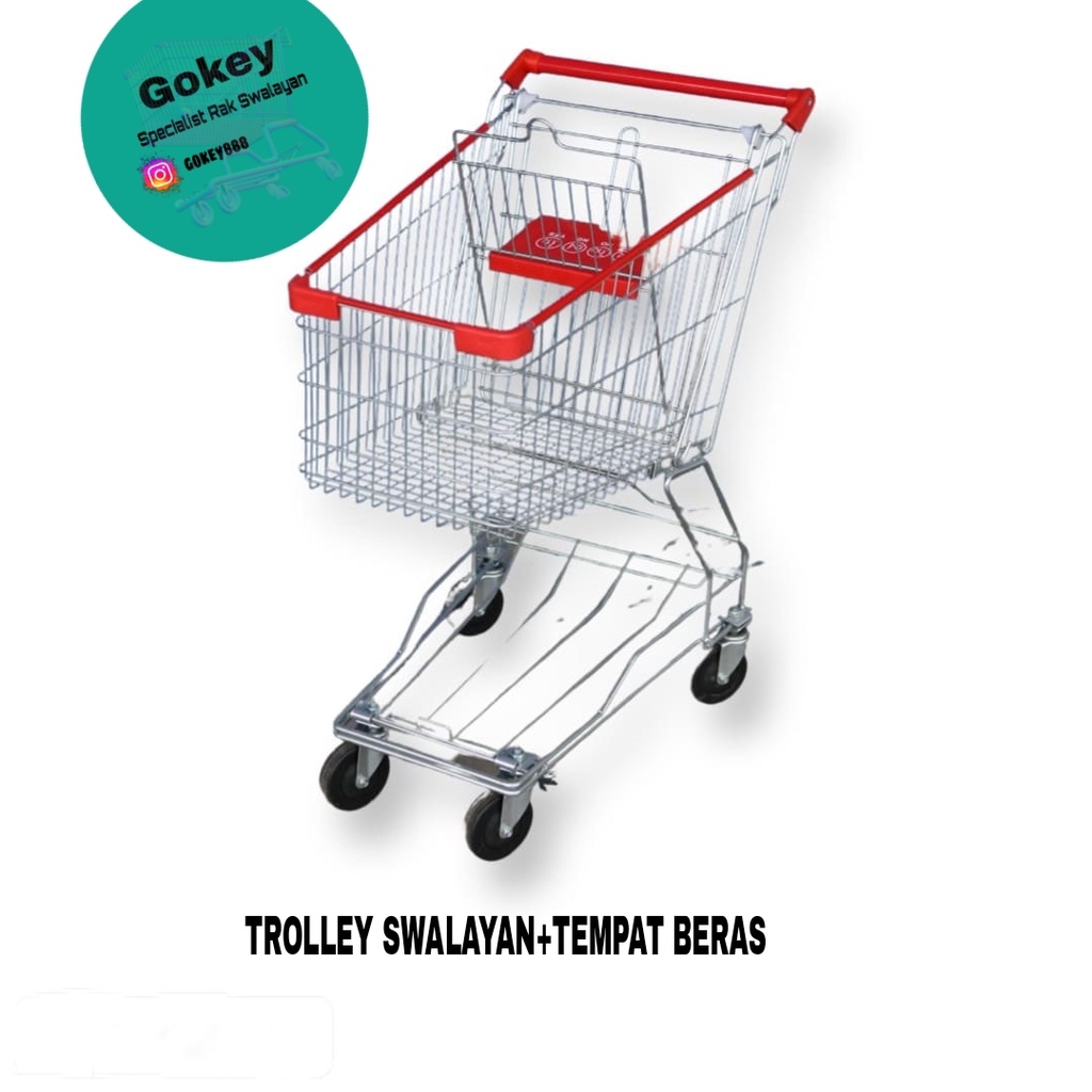 Jual Trolley Belanja Troli Supermarket | Shopee Indonesia