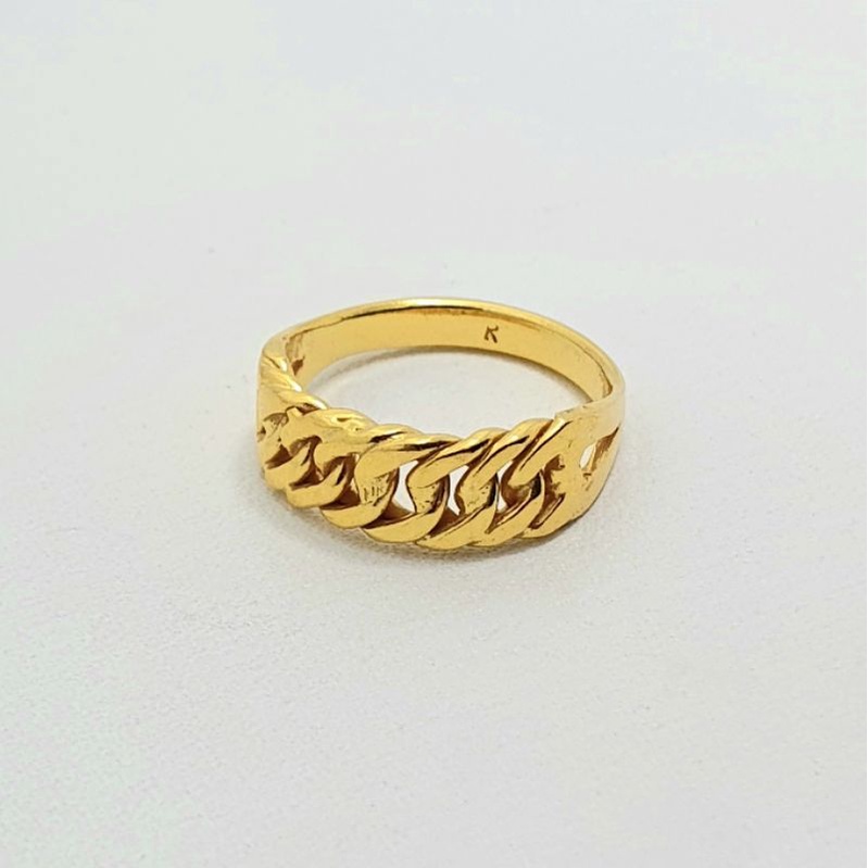 Jual Cincin Emas Muda Model Rante 3 Gram | Shopee Indonesia