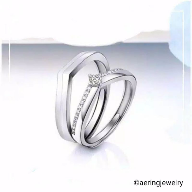 Jual Cincin couple tunangan kawin nikah lamaran tunangan model simpel ...
