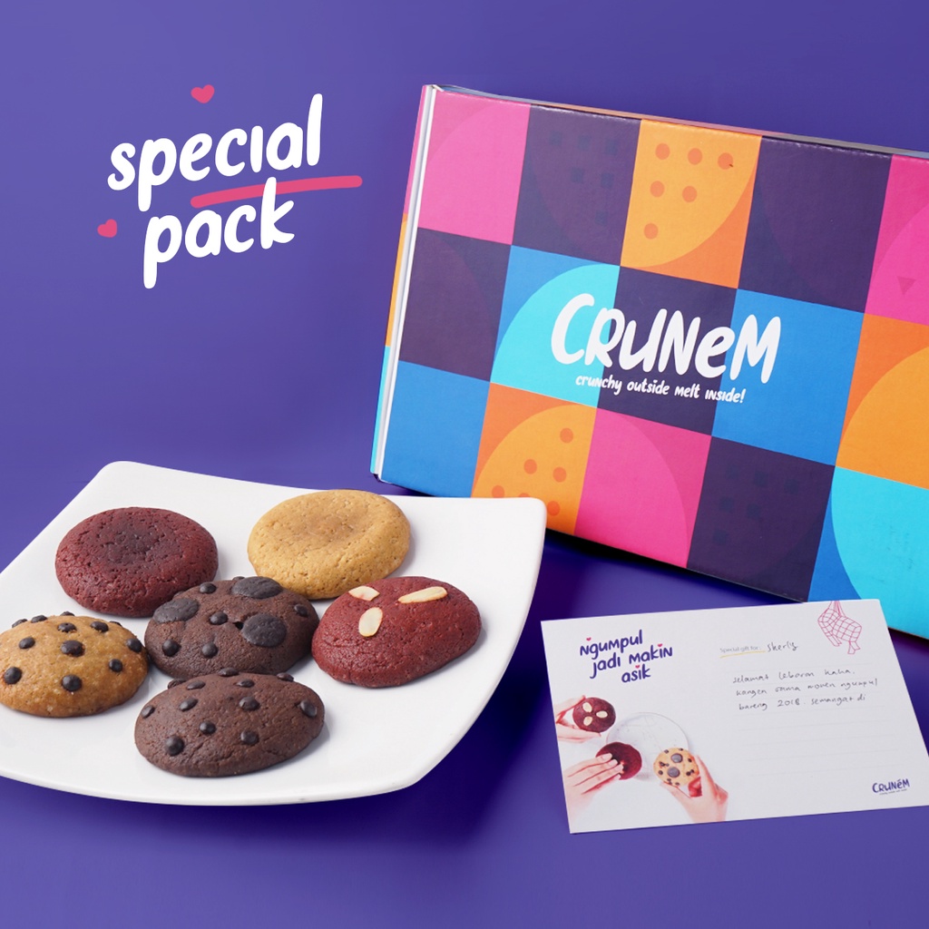 Jual Crunem Premium Soft Cookies SPECIAL PACK (ISI 6) MIX COOKIES ...